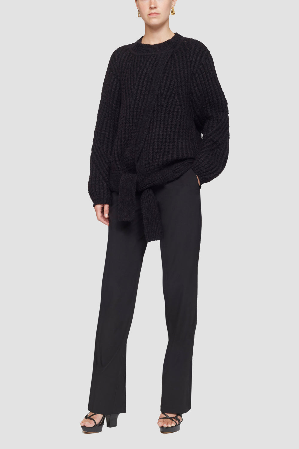 Fisherman Rib Overlap Sweater W Waist Tie – 3.1 Phillip Lim