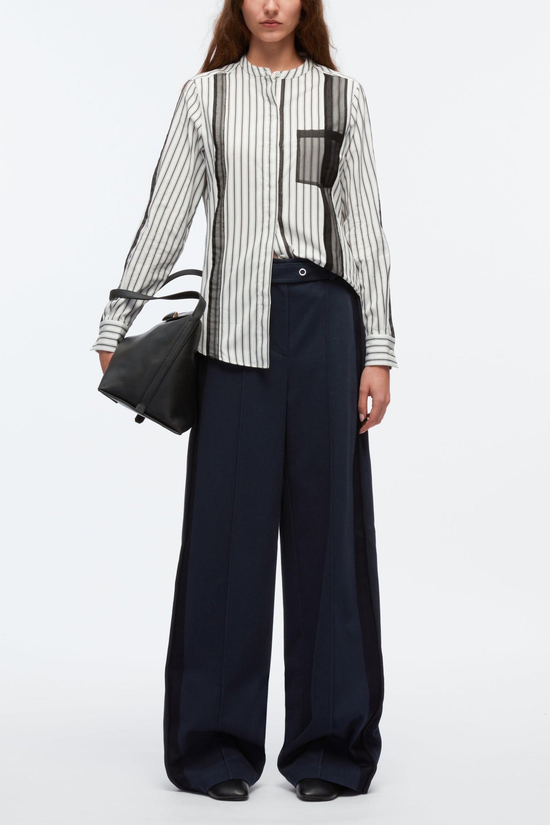Striped Shirt with Organza Overlay – 3.1 Phillip Lim