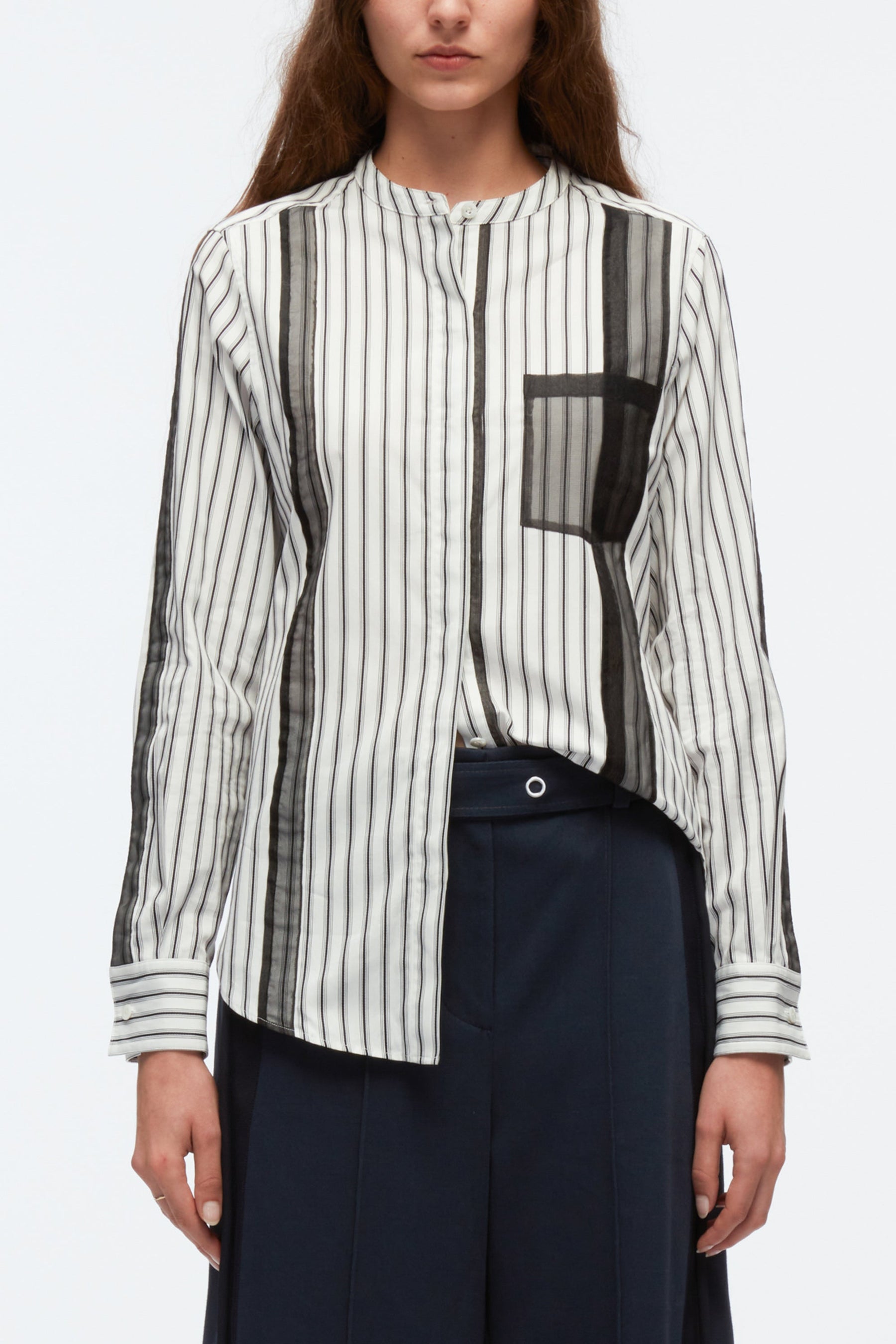 Striped Shirt with Organza Overlay – 3.1 Phillip Lim