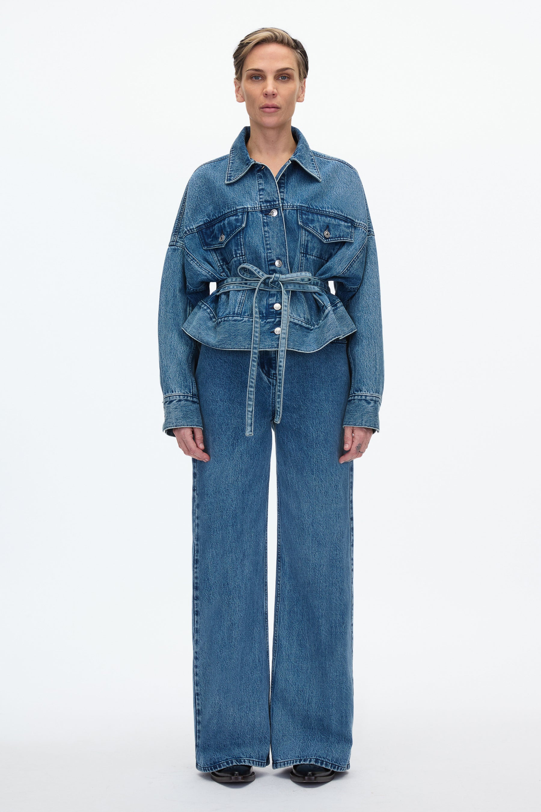 Denim Blue Boxy Jacket | 3.1 Phillip Lim Women’s Outerwear