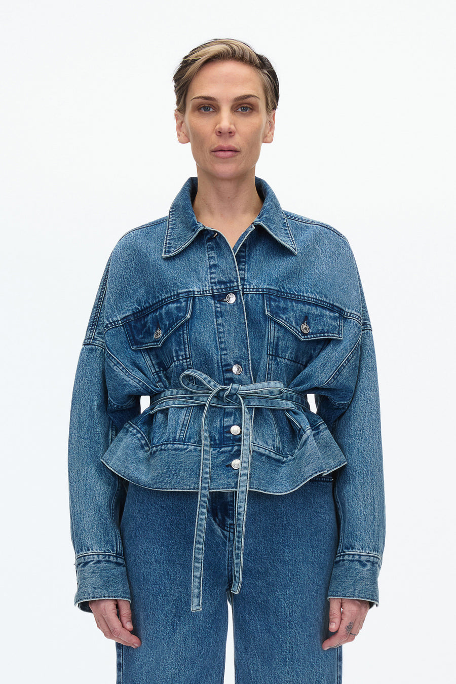 Denim Blue Boxy Jacket | 3.1 Phillip Lim Women’s Outerwear