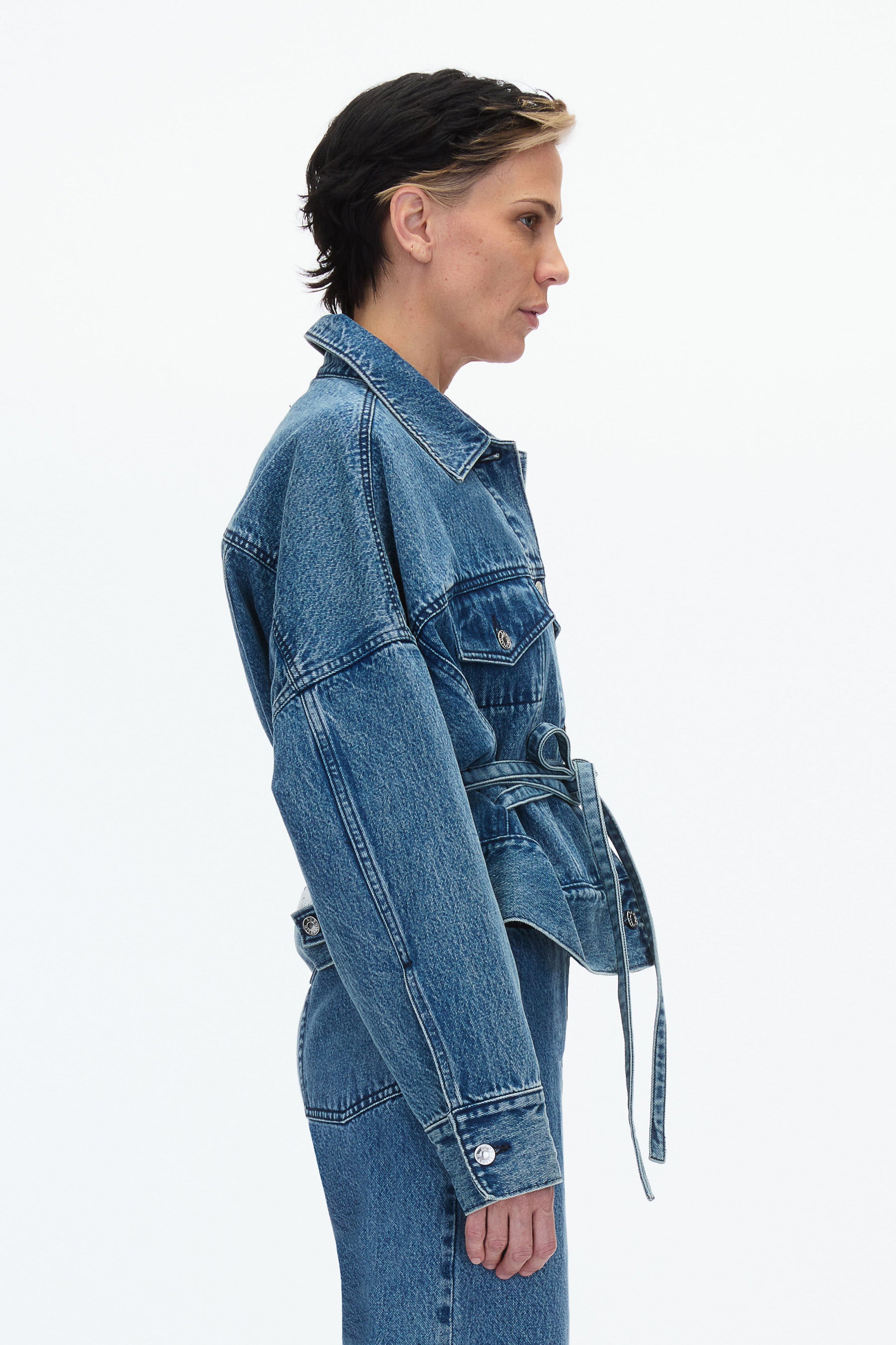 Denim Blue Boxy Jacket | 3.1 Phillip Lim Women’s Outerwear