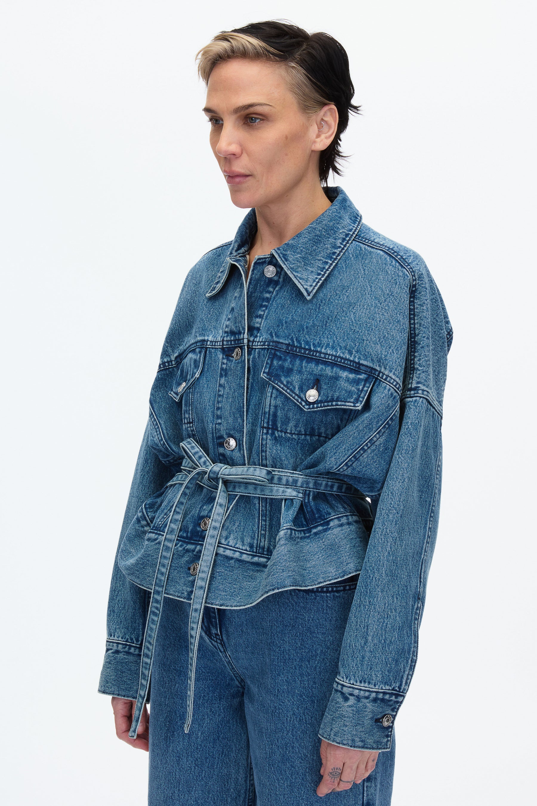 Denim Blue Boxy Jacket | 3.1 Phillip Lim Women’s Outerwear