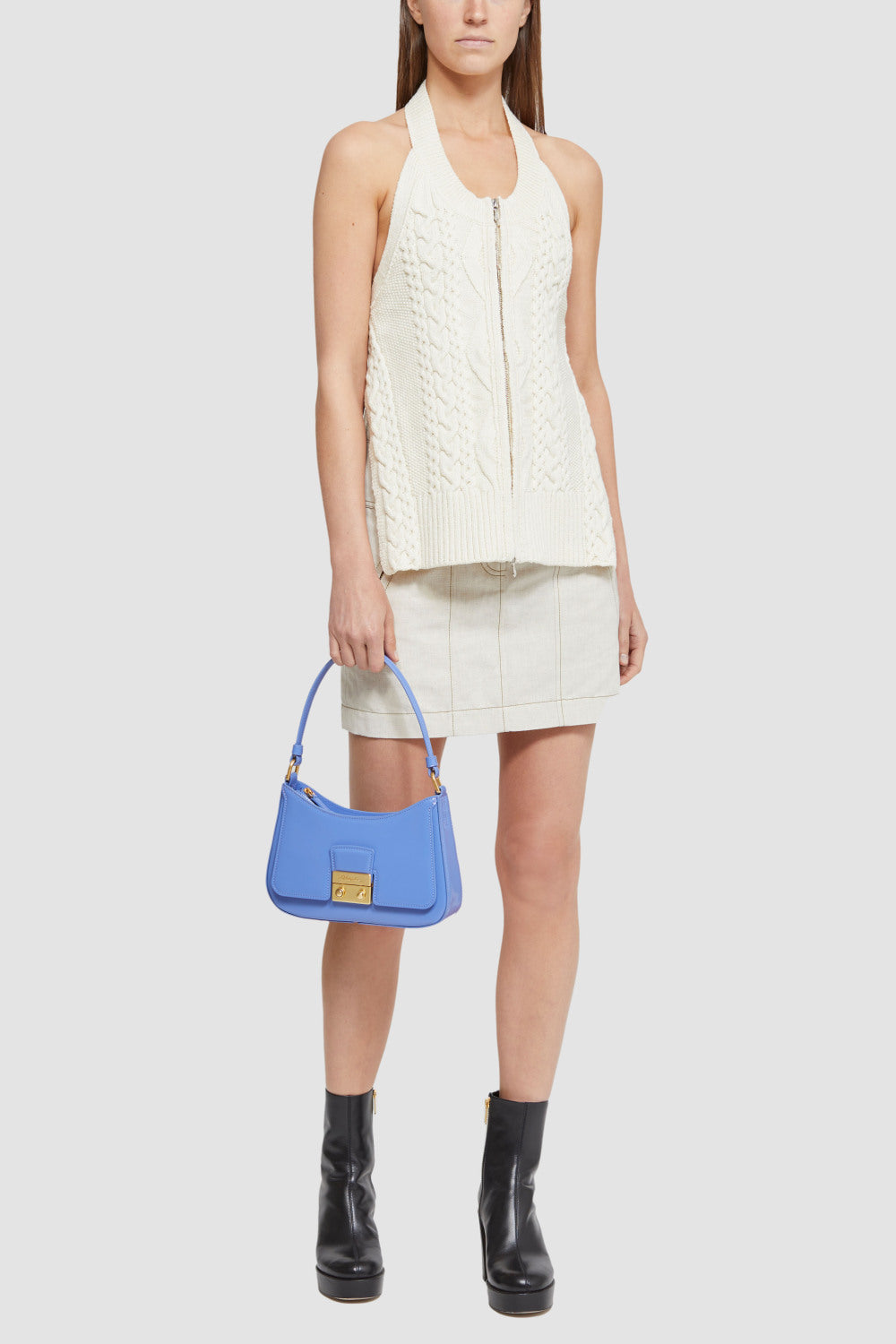 Zip-Front Wool Nylon Cable Halter – 3.1 Phillip Lim
