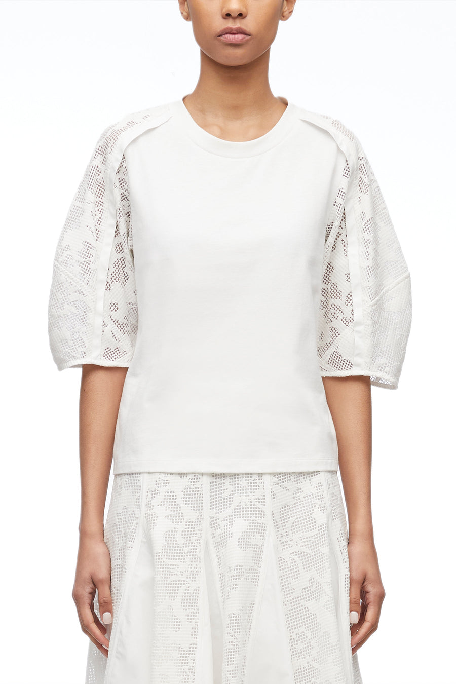 Bonded Lace Combo T-Shirt – 3.1 Phillip Lim