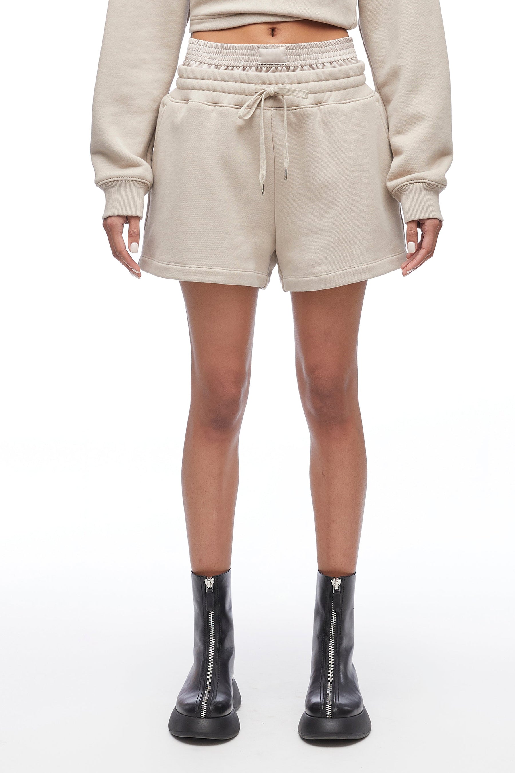 Sweatshort With Satin Boxer Waistand – 3.1 Phillip Lim