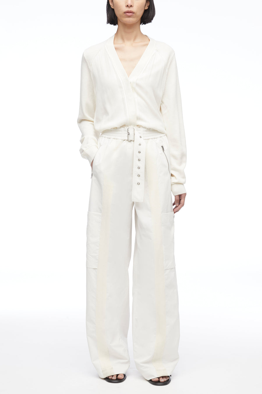 Ivory Recycled Tech Poly Cargo Pant | Stylish Phillip Lim Wear – 3.1 ...