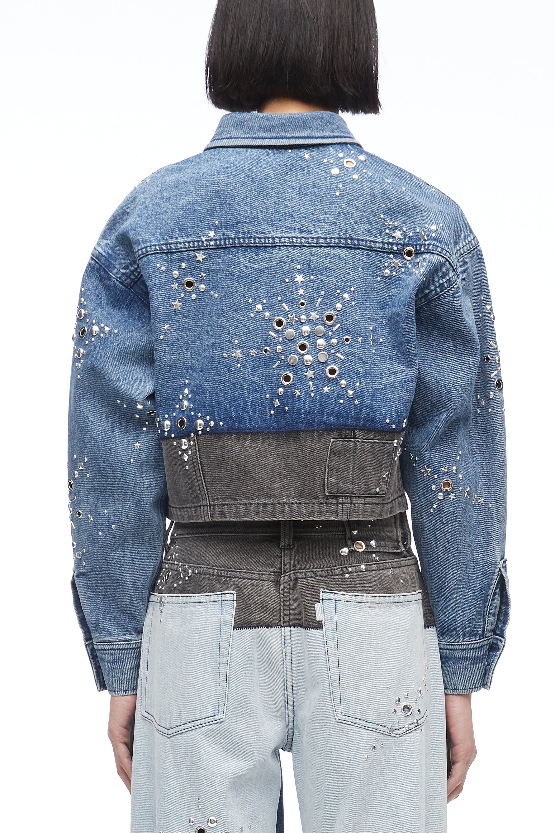 Liberty Embellished Cropped Denim Jacket – 3.1 Phillip Lim