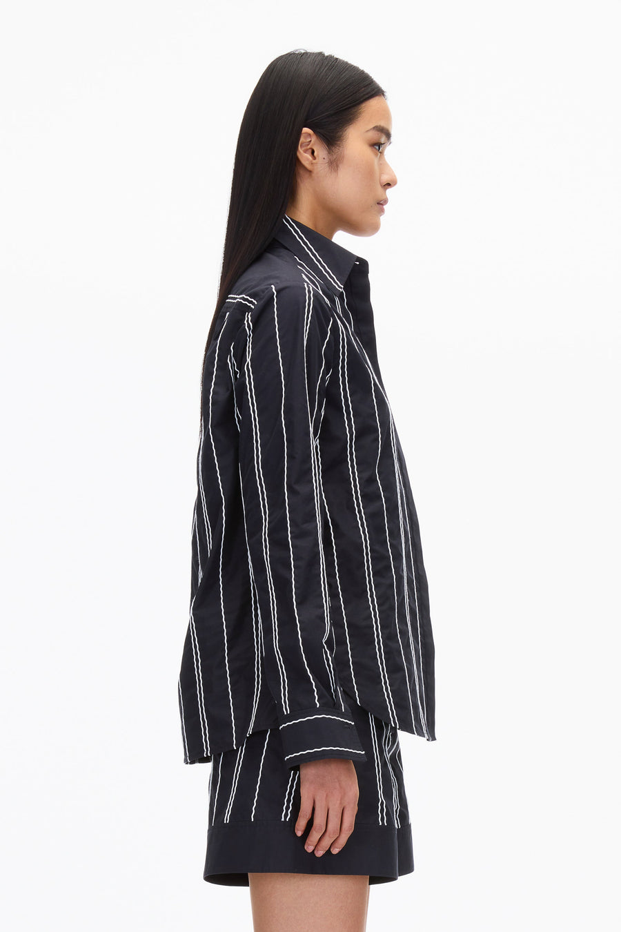 Relax Fit Poplin Shirt with Wave Embroidery | Phillip Lim Tops – 3.1 ...