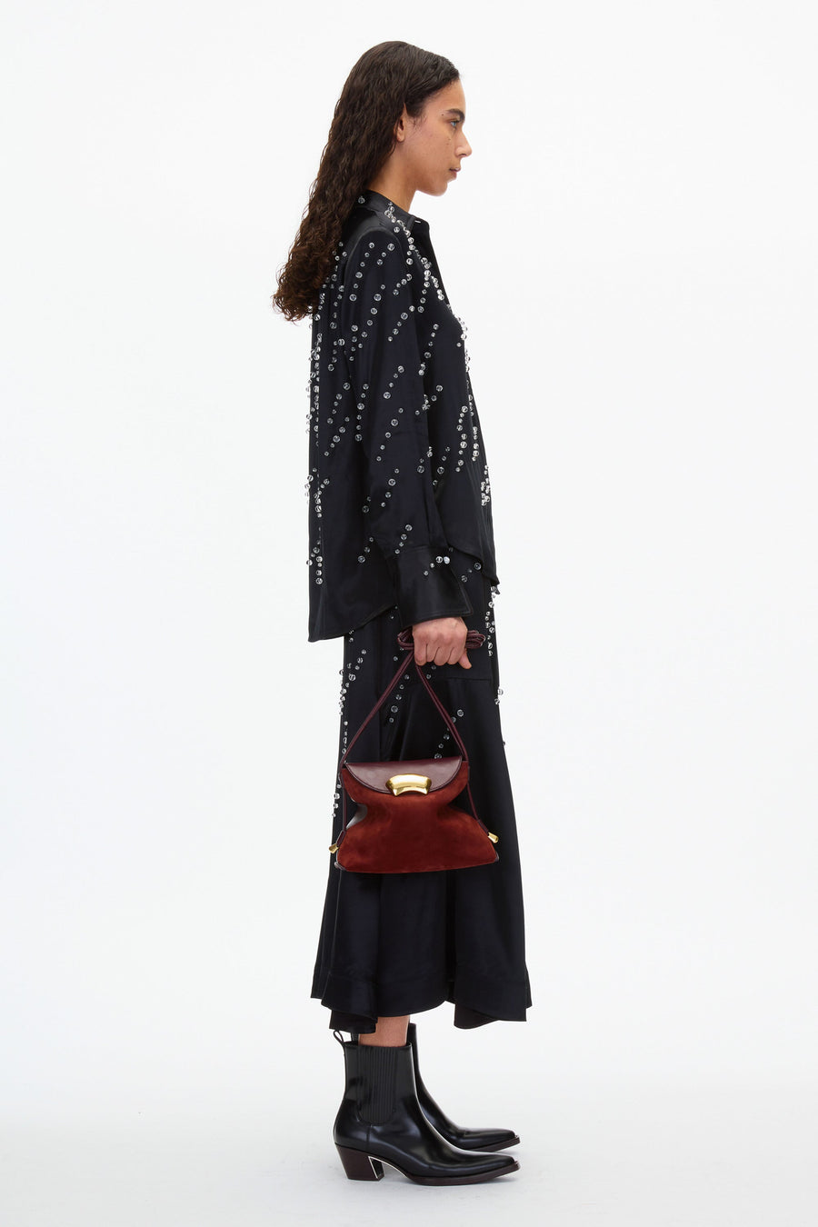 Black Farro ID Petite Soft Shoulder Bag | Elegant Phillip Lim Wear – 3. ...