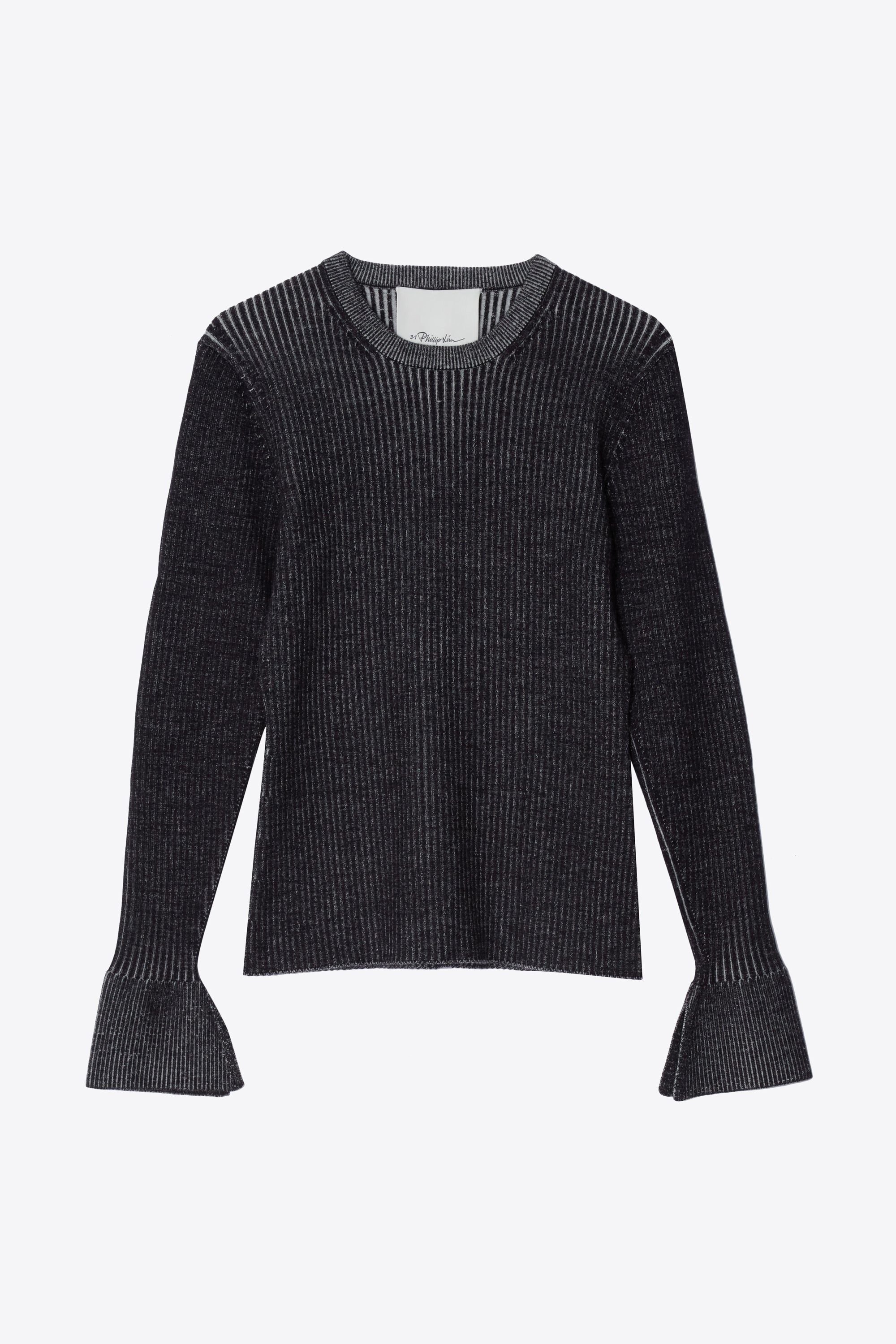 Bi Color Rib Long Sleeve Crewnewck Pullover – 3.1 Phillip Lim