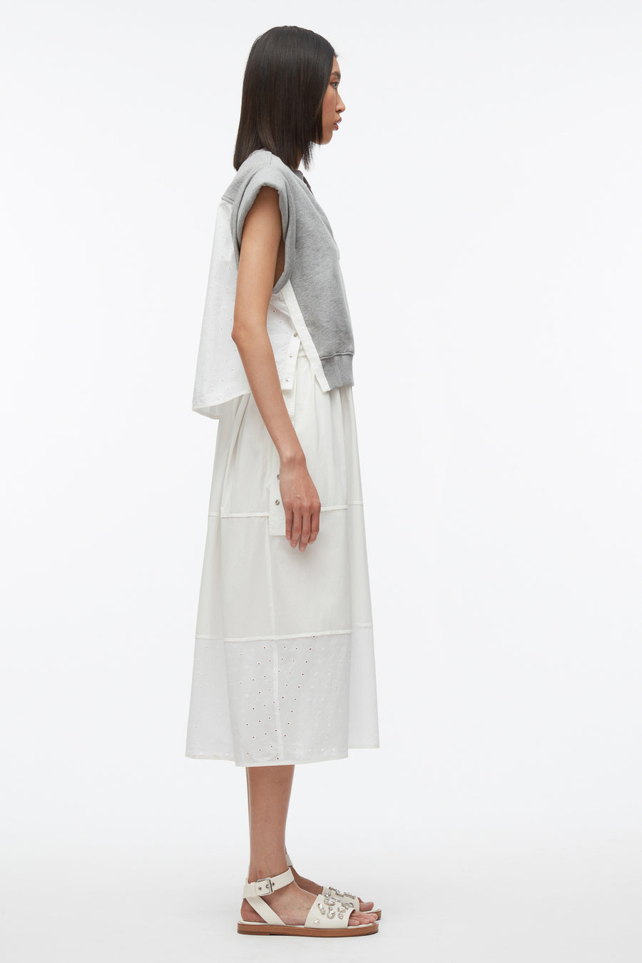 Rolled Sleeve Mix Media Dress – 3.1 Phillip Lim