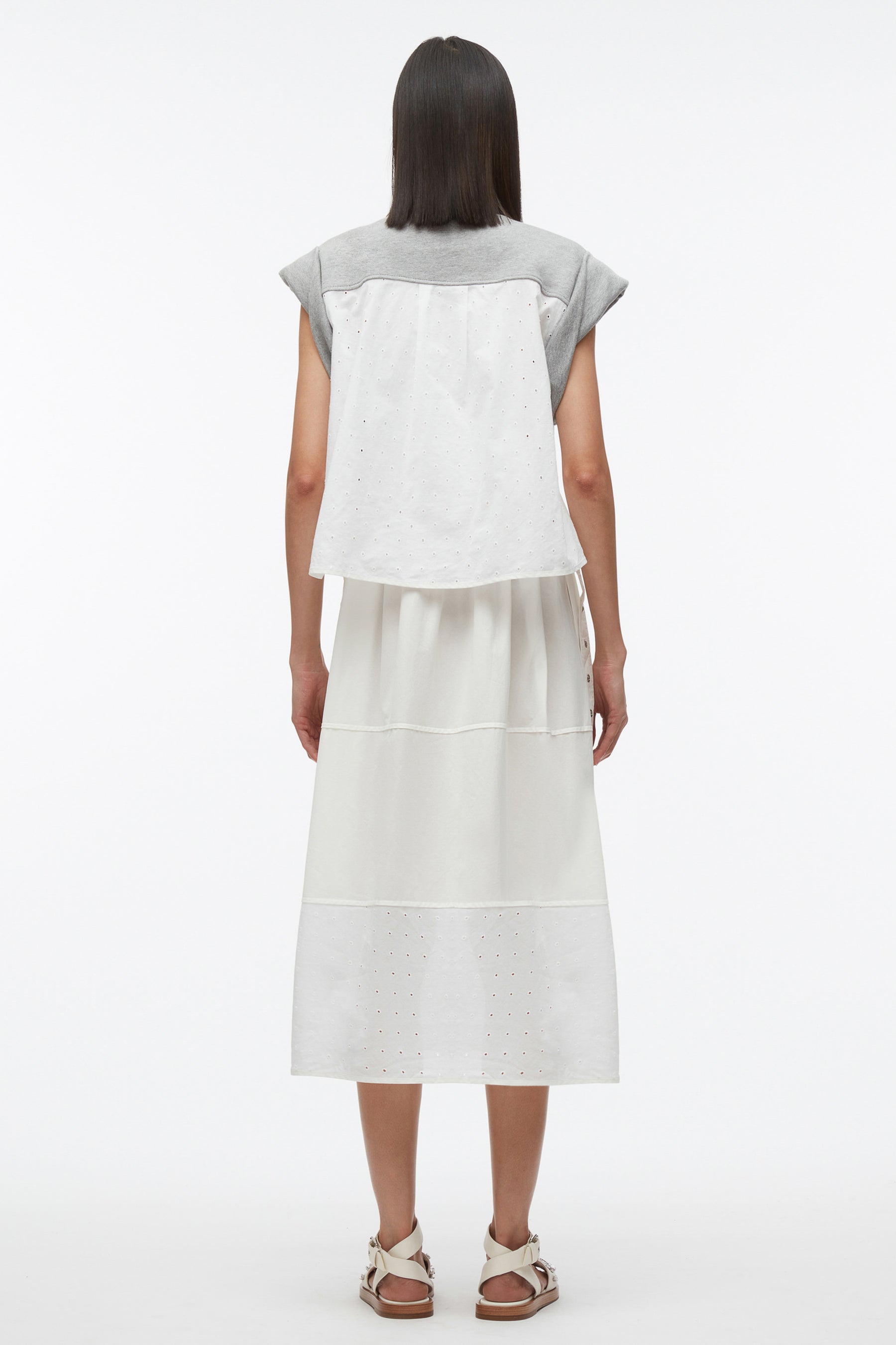Rolled Sleeve Mix Media Dress – 3.1 Phillip Lim