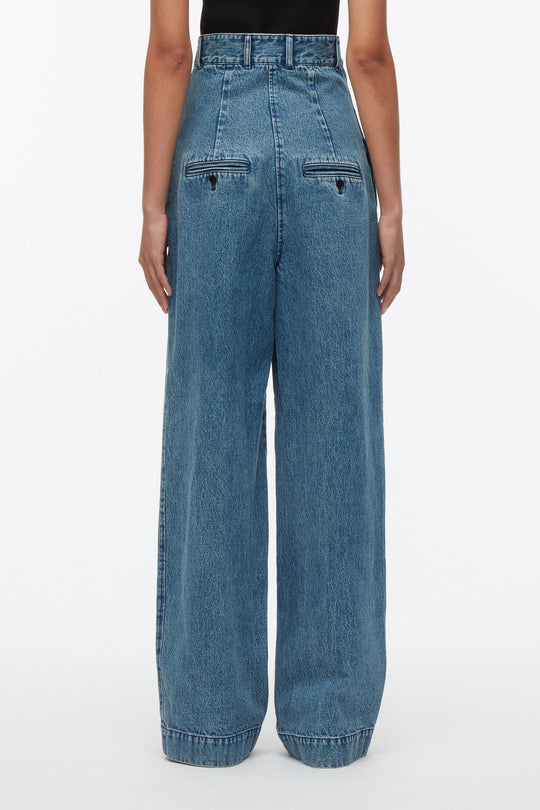 Blue High-Waisted Denim Trouser for Women | Phillip Lim Styles – 3.1 ...