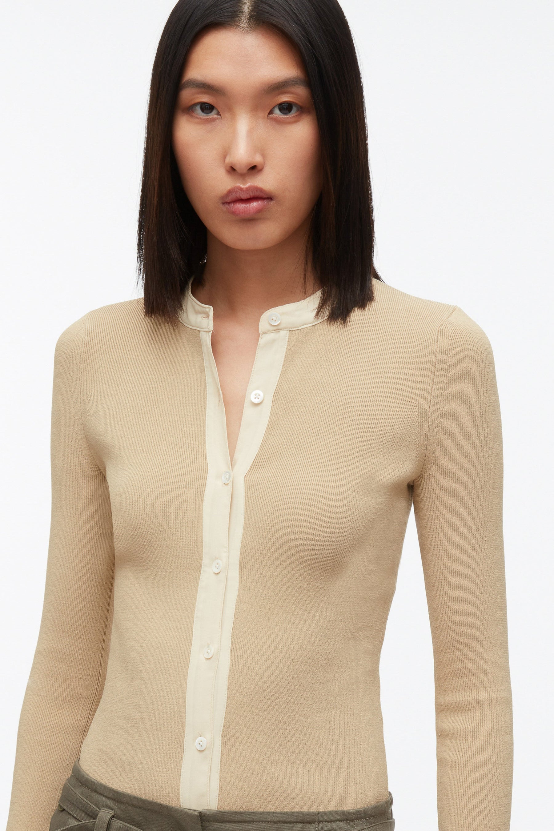 Compact Rib Crewneck Cardigan – 3.1 Phillip Lim