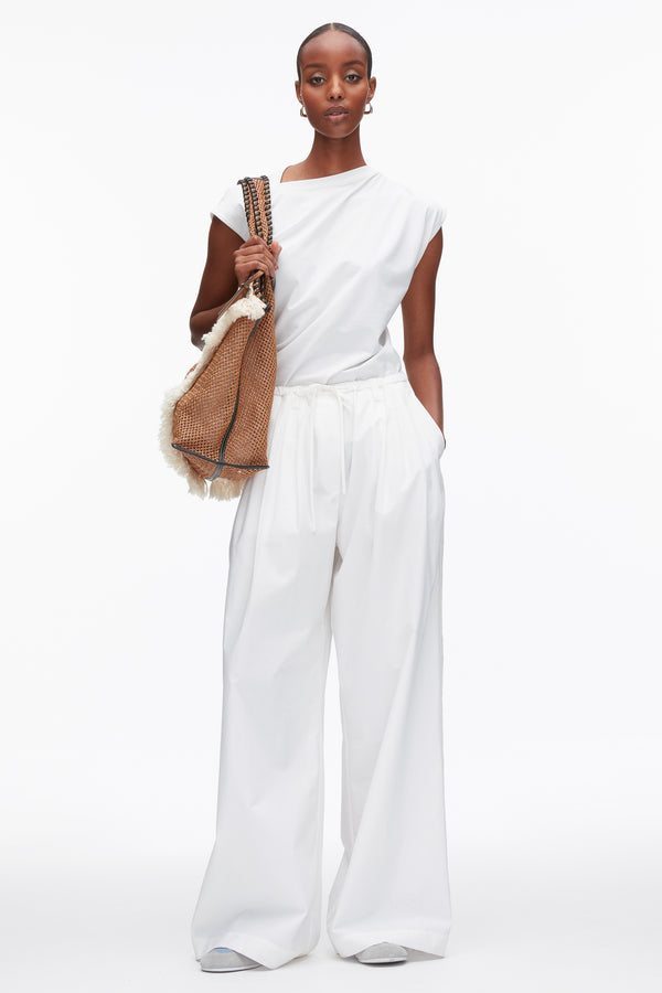 Structured Cotton Pull On Straight Leg Pants – 3.1 Phillip Lim
